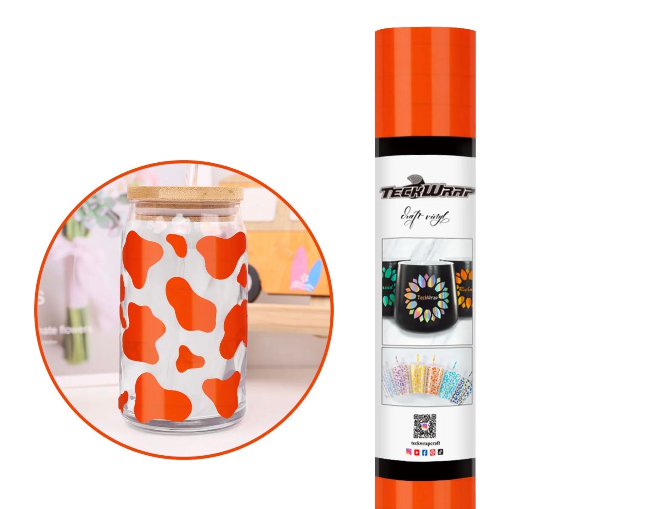 Teckwrap Glossy Eco Neon Orange Permanent Vinyl – RST Prints